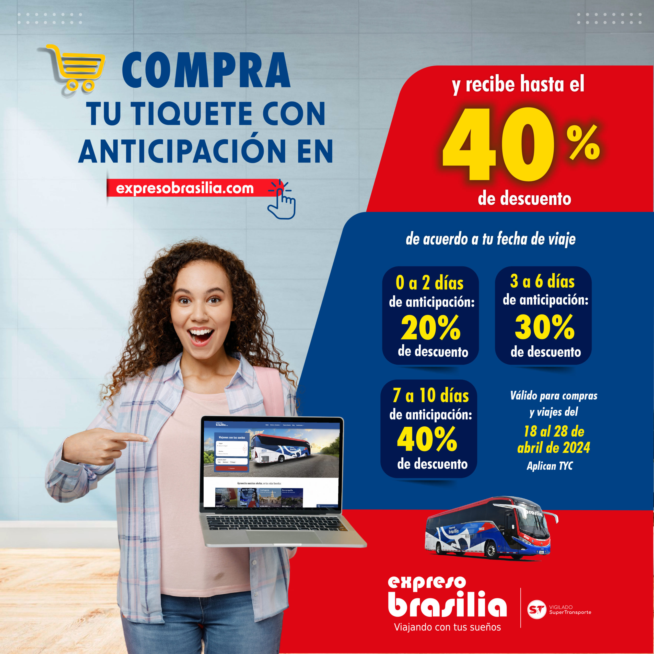 SÚPER DESCUENTOS - Expreso Brasilia S.A | Tiquetes en Bus | Colombia