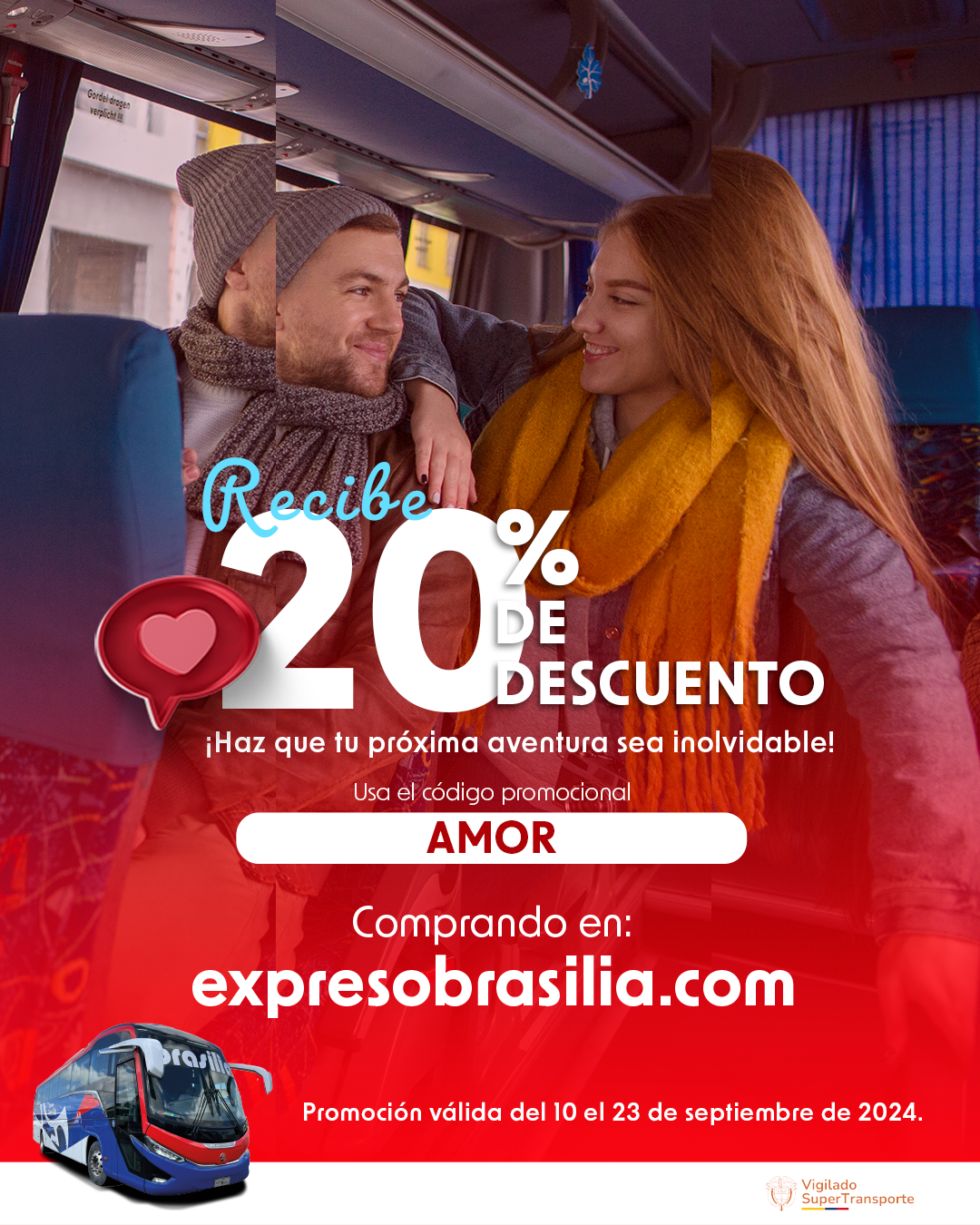 Promo Amor y Amistad - Expreso Brasilia S.A | Tiquetes en Bus | Colombia